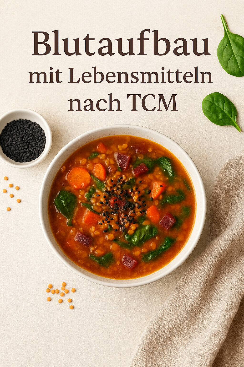 Blutaufbau mit Lebensmitteln nach TCM - Maria Lobis